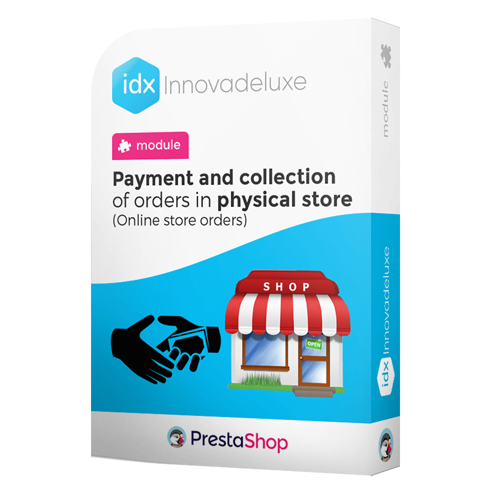 Pick-up and payment in physical shop module - Innovadeluxe